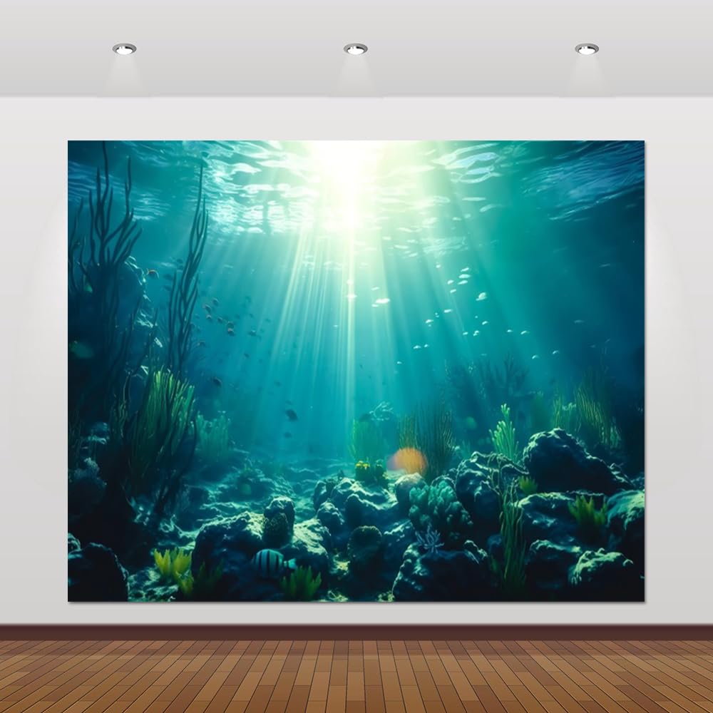 Amazon.com : Under The Sea Backdrop 10x8ft Seabed Underwater World ...