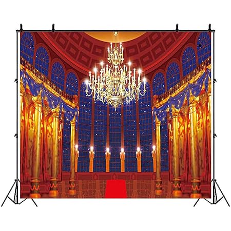 Amazon.com : VIDMOT Ballroom Backdrop Beast's Palace Background for ...