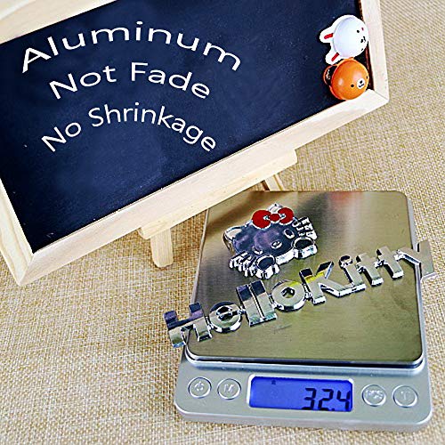 Waterproof Self-sticking 3D Metal Car Decals Silver Motorcycle - Want ...