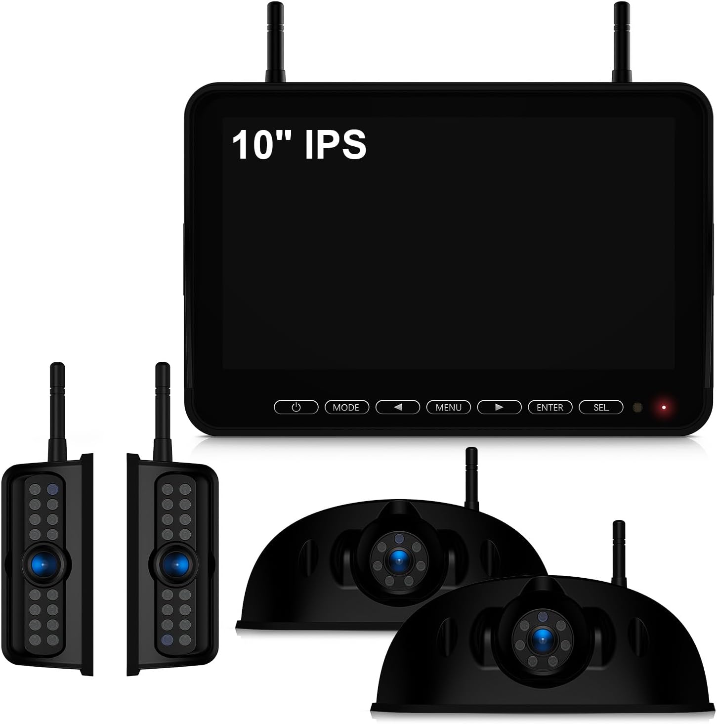 Amazon.com: Fookoo HD 10" Wireless 4 RV Backup Camera System for Furrion Pre-Wired RV Truck ...