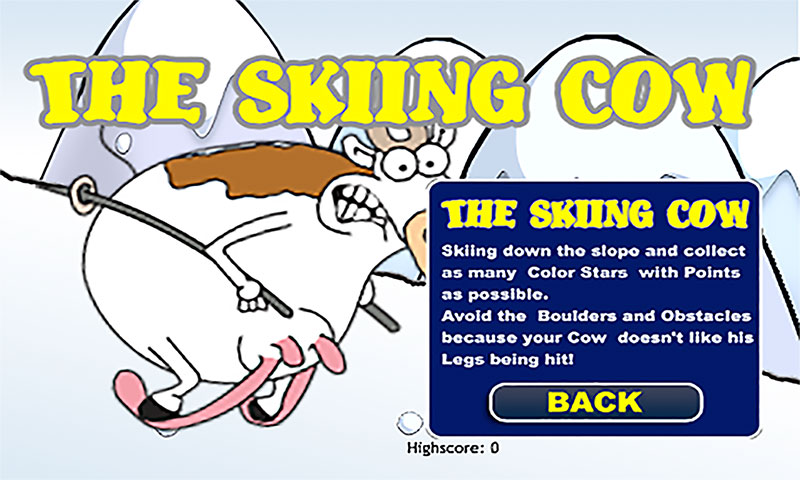 The Crazy Skiing Cow FREE - App on Amazon Appstore