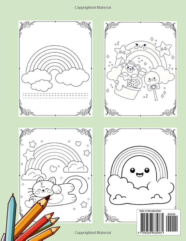 rainbows coloring pages printable