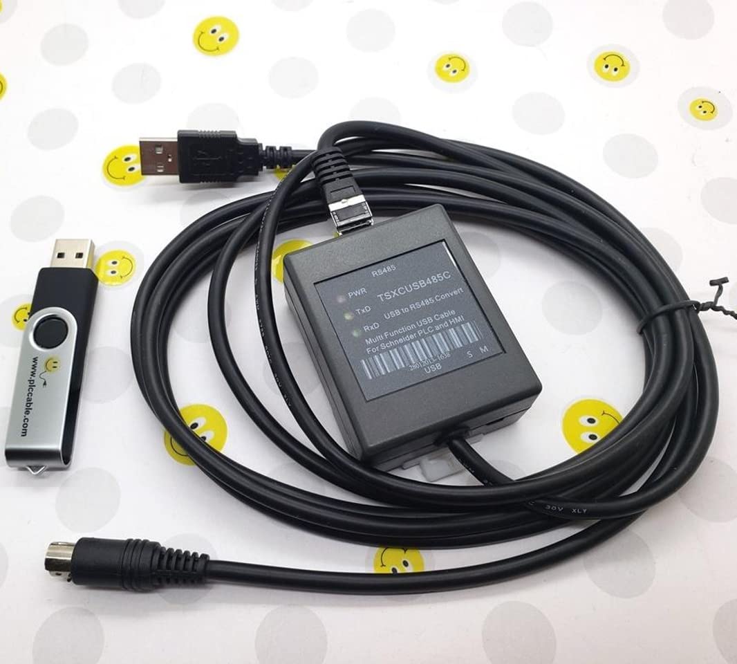 Amazon.com: PLC Cables, Inc - Aftermarket Schneider Modicon TSXCUSB485C ...