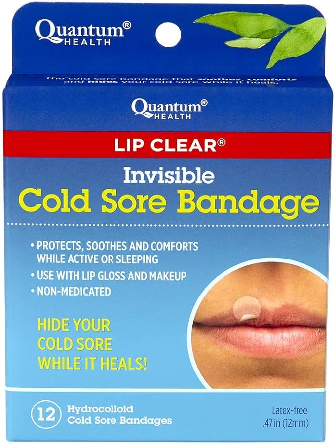 Amazon.com: Quantum Health Lip Clear Invisible Cold Sore Patches for ...