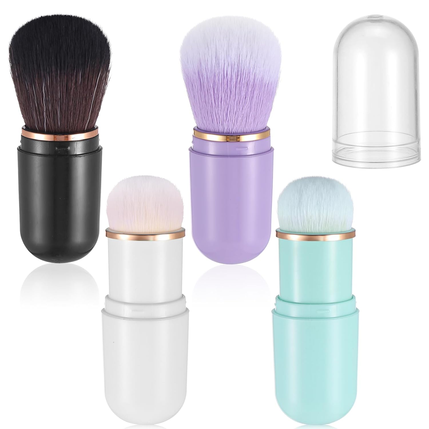 Amazon.com: cobee 4Pcs Retractable Kabuki Makeup Brushes, Portable ...