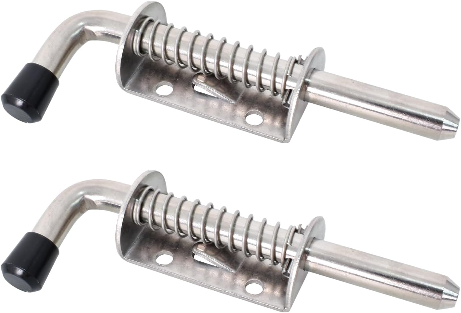2pcs Spring Loaded Latch Pin, 5 Inch/128mm Stainless Steel Barrel Bolt ...
