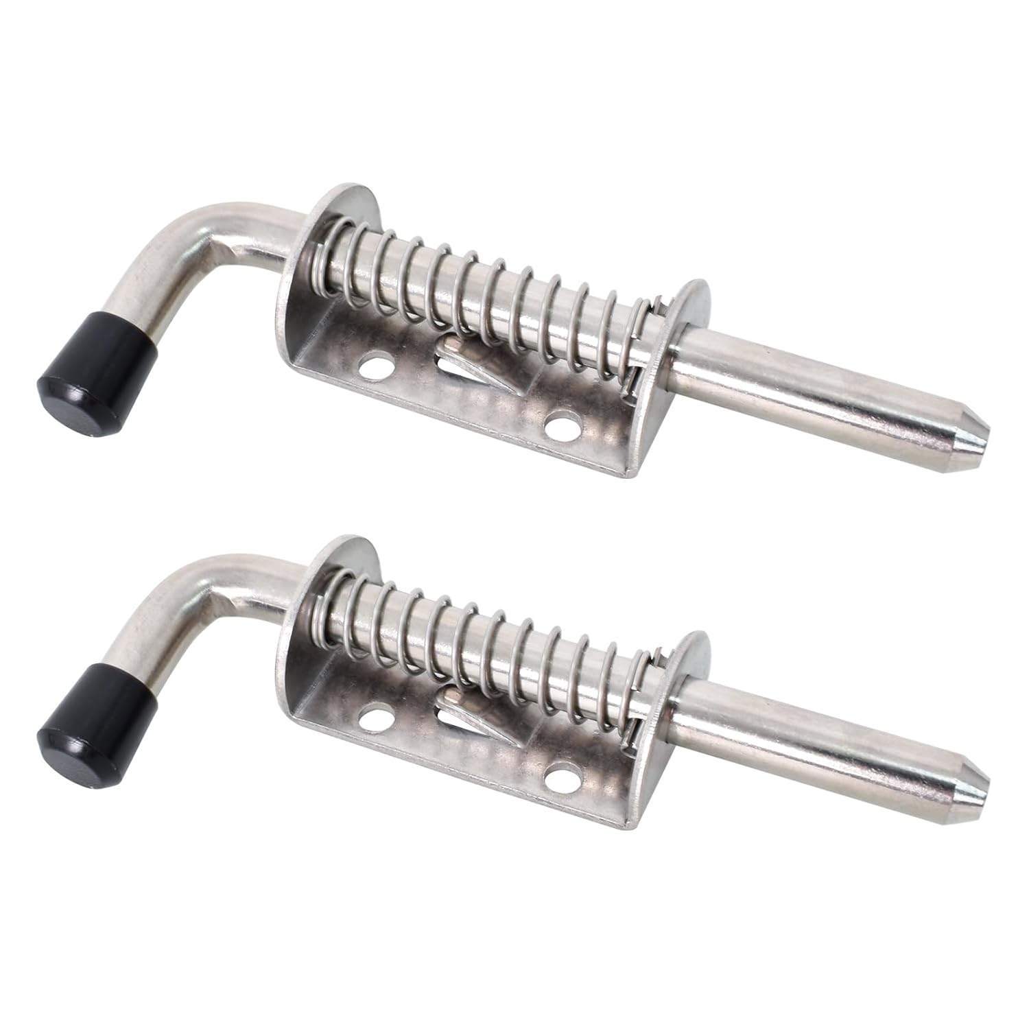 2pcs Spring Loaded Latch Pin, 5 Inch/128mm Stainless Steel Barrel Bolt ...