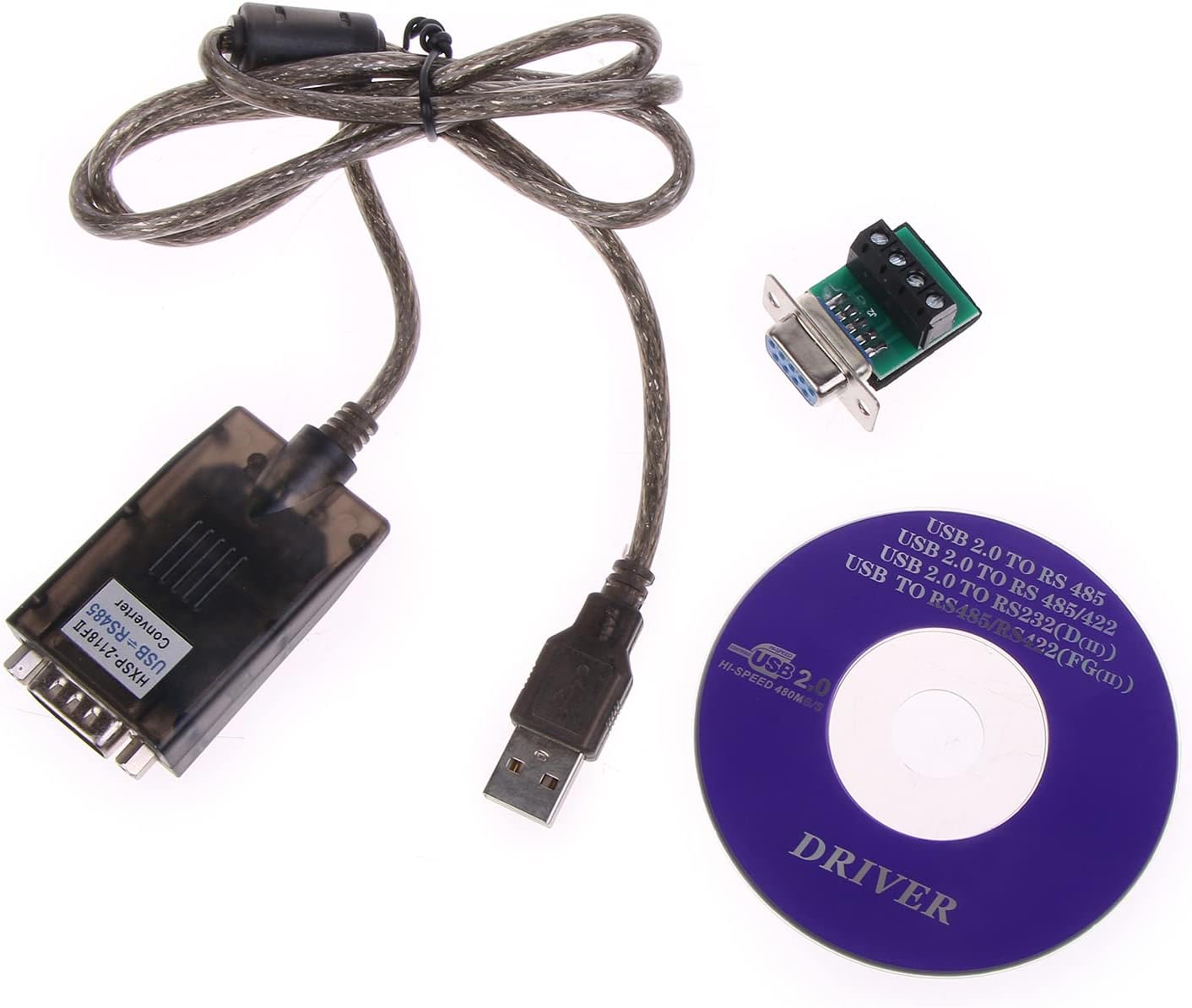 USB2.0 to RS-485 DB9 Pin Female Serial Port Chip PL2303 Insulated USB ...