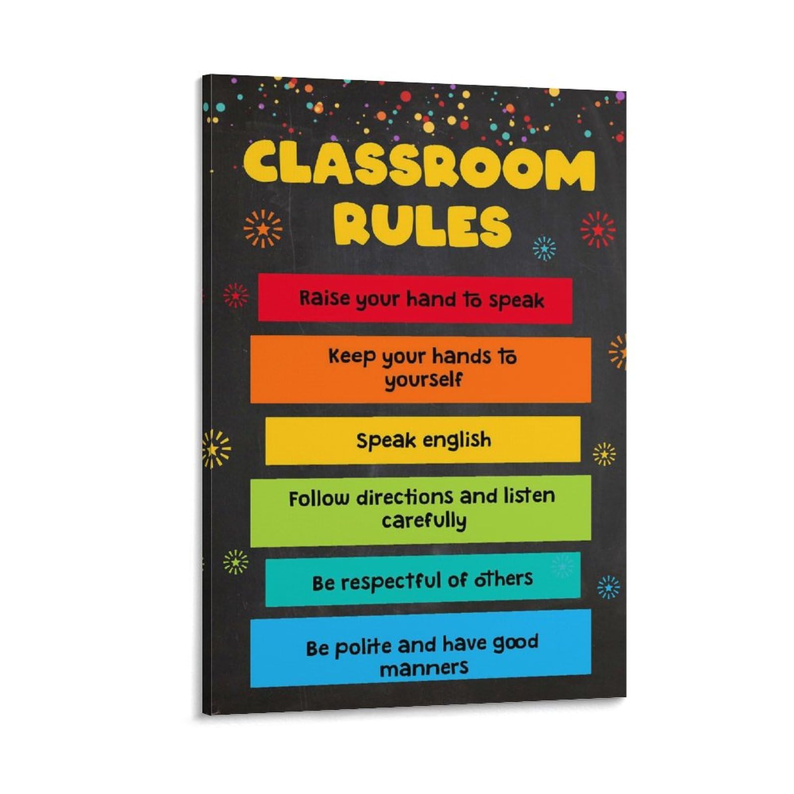 School Rules Poster For Elementary School Students All Esl 25 POSITIVE