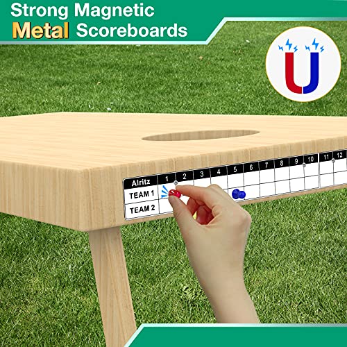 Alritz 2Pack Cornhole Scoreboard with Magnetic, Score Keepers Mounts ...