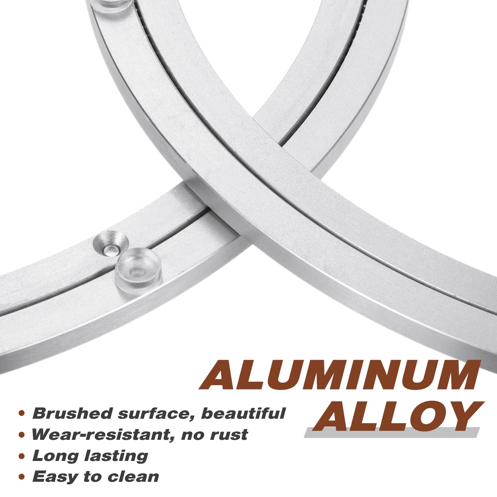 Snapklik.com : 2 Pack 16 Inch Lazy Susan Hardware Aluminum Alloy ...