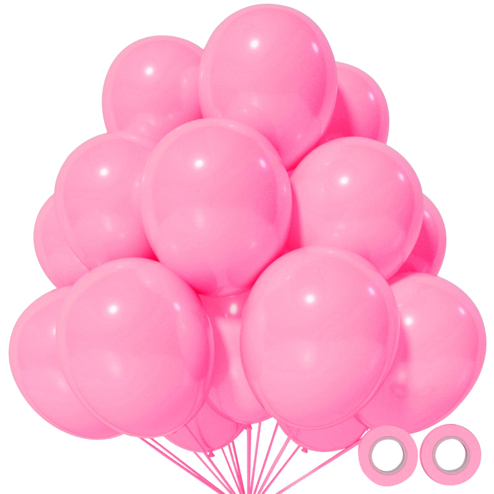 Amazon.com: Pink Balloon 110pcs, Pink Latex Balloons12 inch for ...