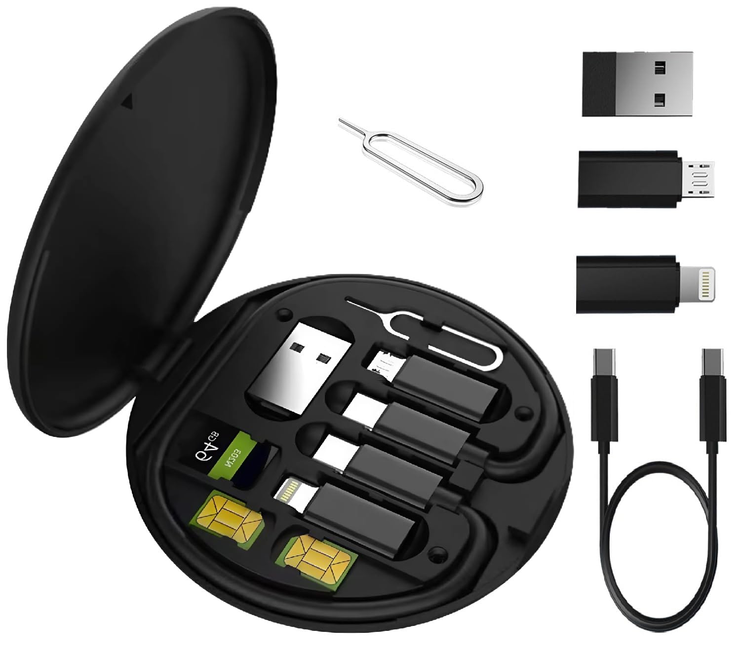 All-in-One 60W USB Fast Multiple Charging Cable Set - Type C, iOS ...