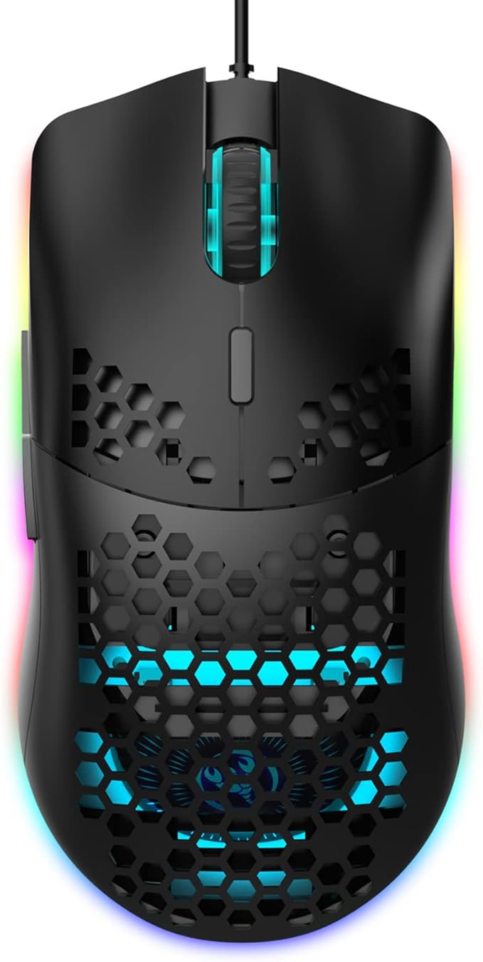 Amazon.com: J900 USB Wired Gaming Mouse with RGB Light Gamer Mouses ...