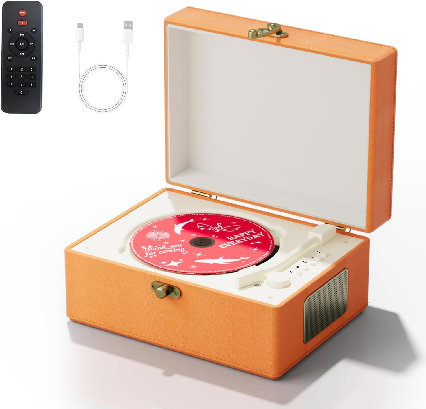 Amazon.com: Yintiny Time Music Box CD Player with Speakers; Bluetooth ...
