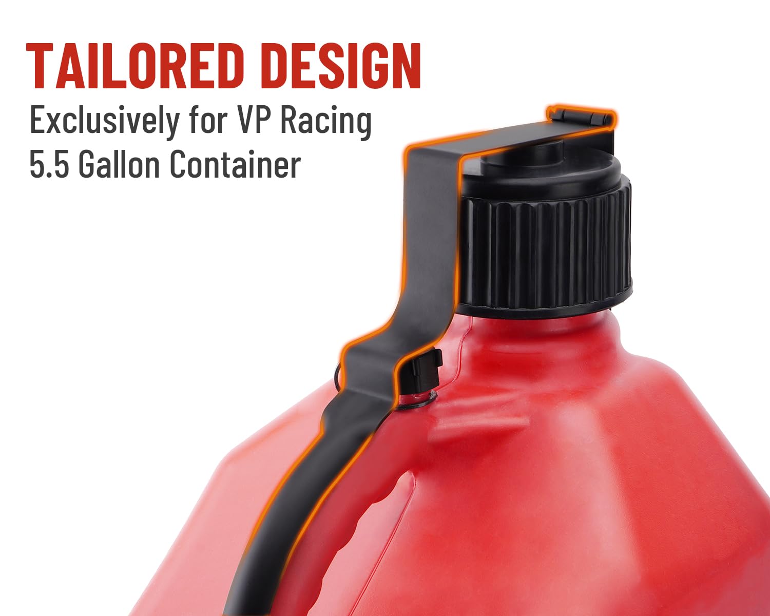 SPARKWHIZ Fuel Jug 5 Gallon Liquid Container Holder Mount, Gas Can 5 ...