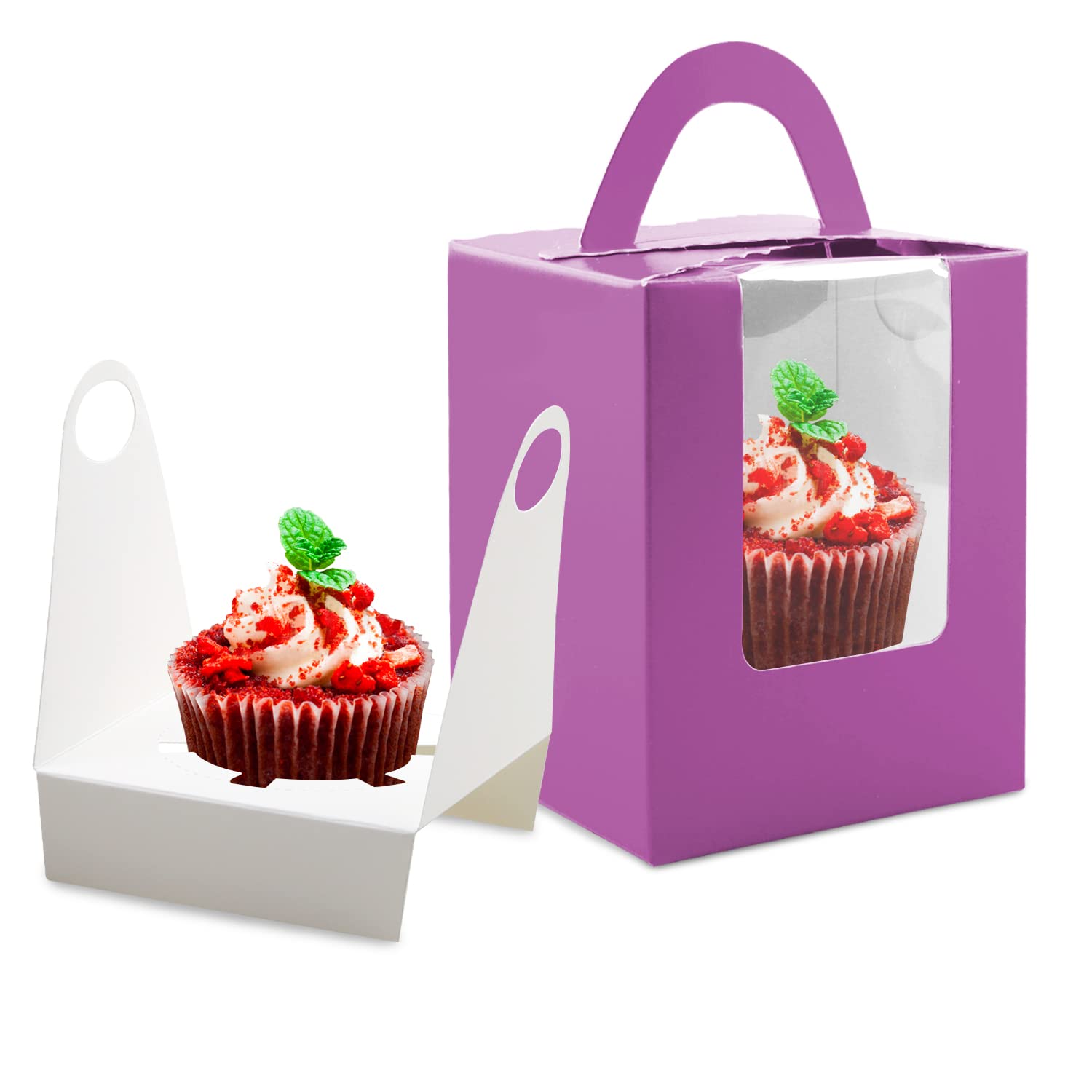 Single Purple Cupcake