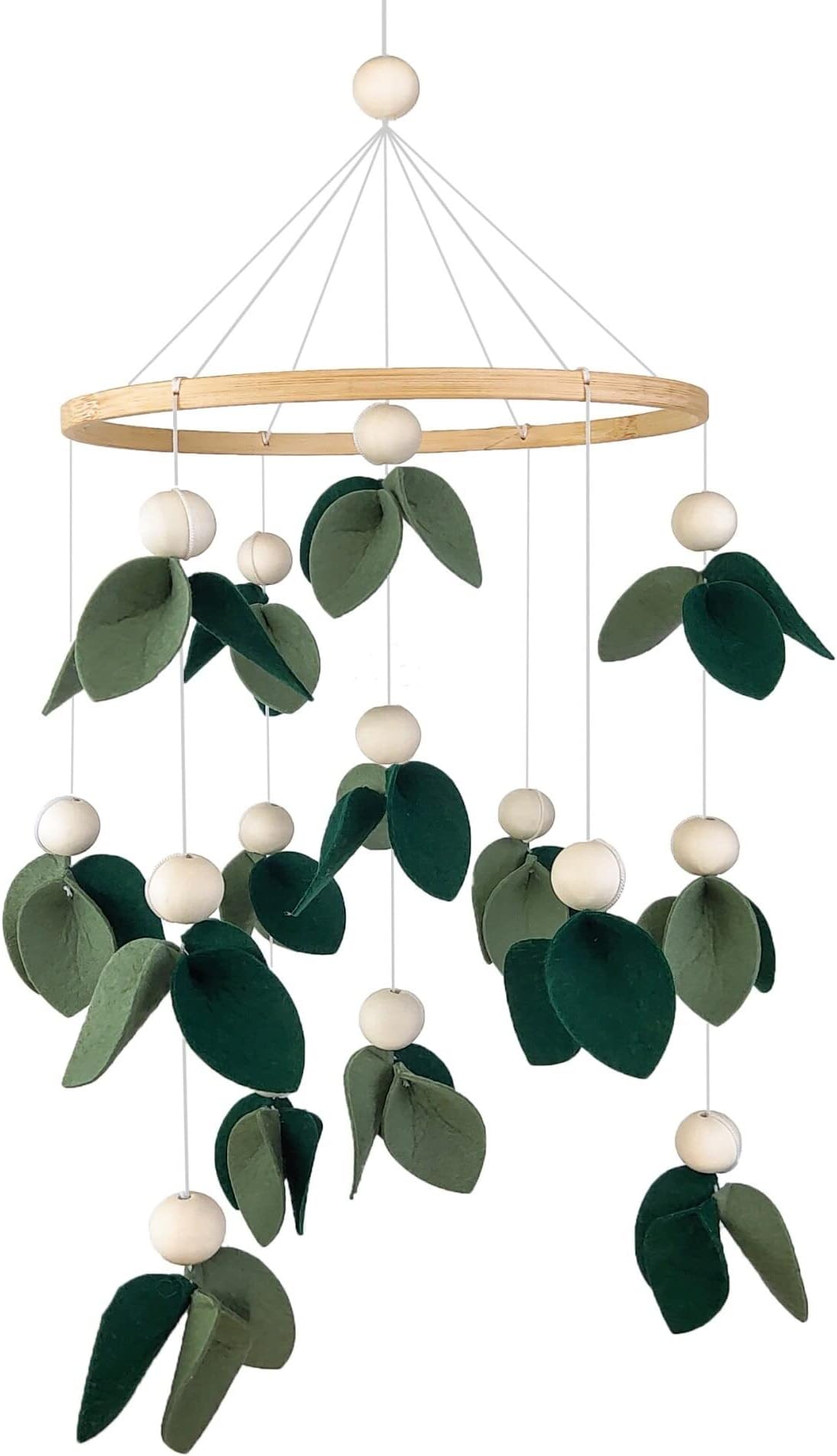 Amazon.com : Forest Baby Mobile Green Leaf Mobile for Crib Mobile with ...
