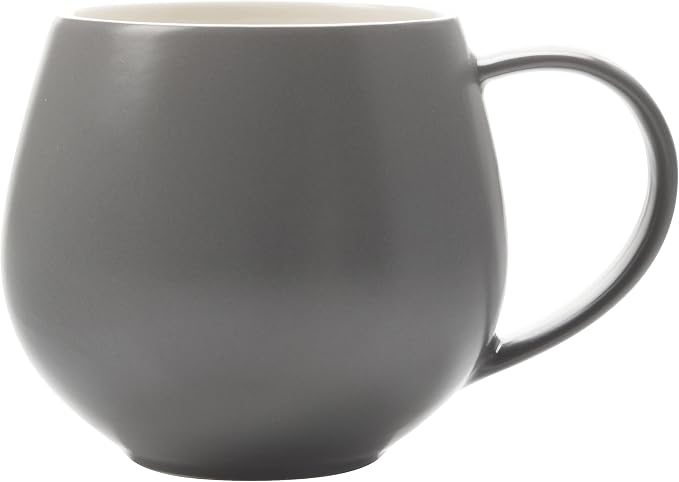 Maxwell & Williams Tint Mug Cup Handle Mug Porcelain Dark Grey 450ml ...