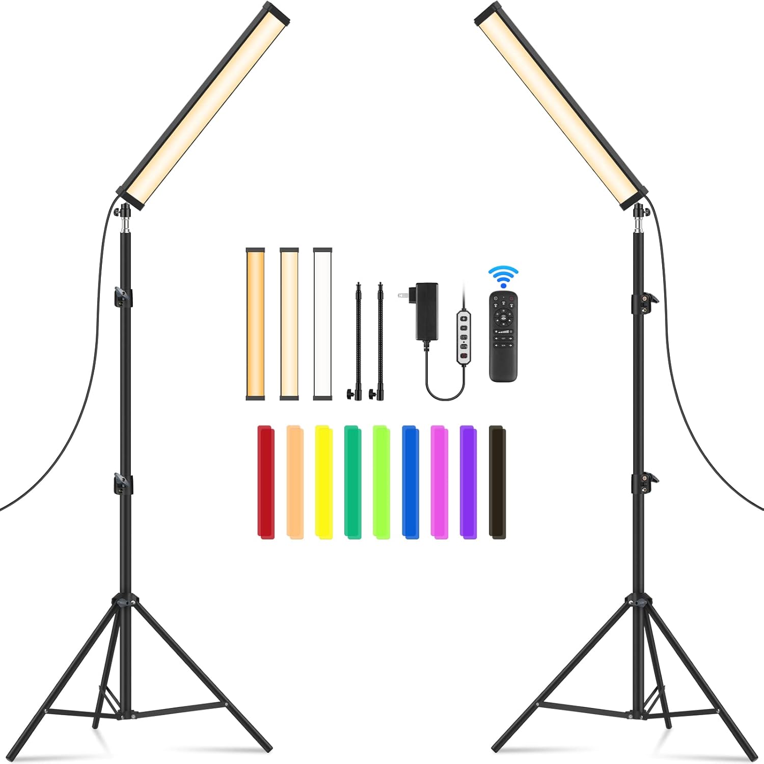 Amazon.com : 2 Pack LED Video Light Wand Stick Kit, Unicucp 2300-7800K ...