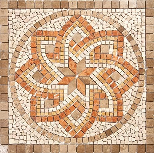 Rosone Rosoni Mosaico in marmo, per interno ed esterni, Berna, cm.66x66 ...