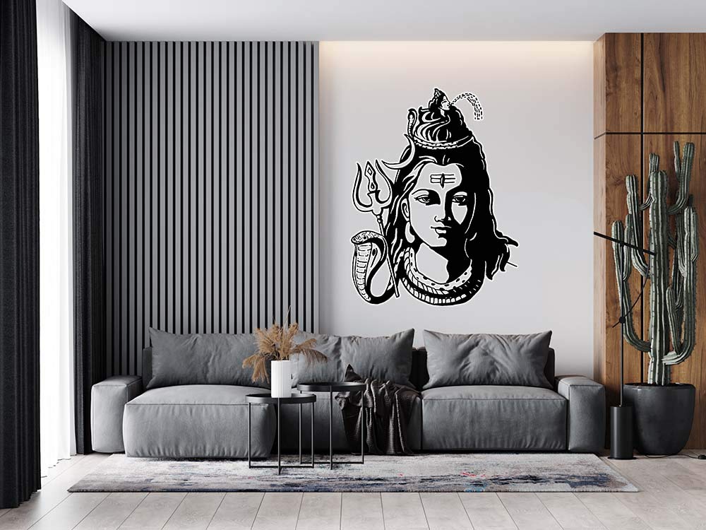 Buy wallpics® Mahadev | Mahakal | Bholenath | Lord Shiva Self Adhesive ...