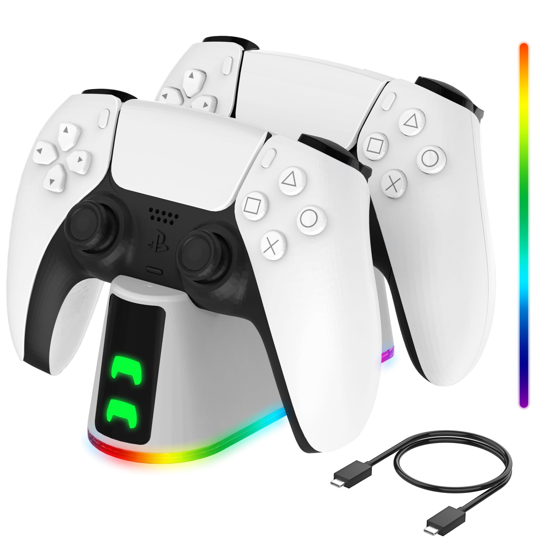 Amazon.com: PS5 Slim Controller Charger Station,Fast Charging Ps5 ...