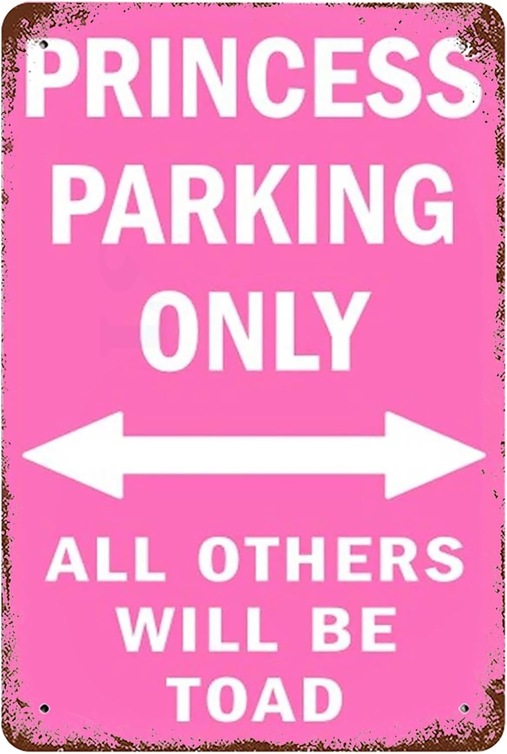 Amazon.com : Metal Tin Sign 8"x12" Vintage Princess Parking Only, All ...