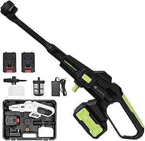 Amazon | 【3段階水圧モード】高圧洗浄機 充電式 コードレス 7.0MPa 18vバッテリーと併用交換可能 静音 高性能 パワフル お手軽 簡単 収納ケース 電動工具 温水 洗車 掃除 ...