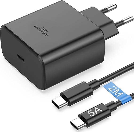Chargeur USB C Rapide 45W pour Chargeur Samsung Charge Rapide+2M Cable pour Samsung Galaxy S24 ...