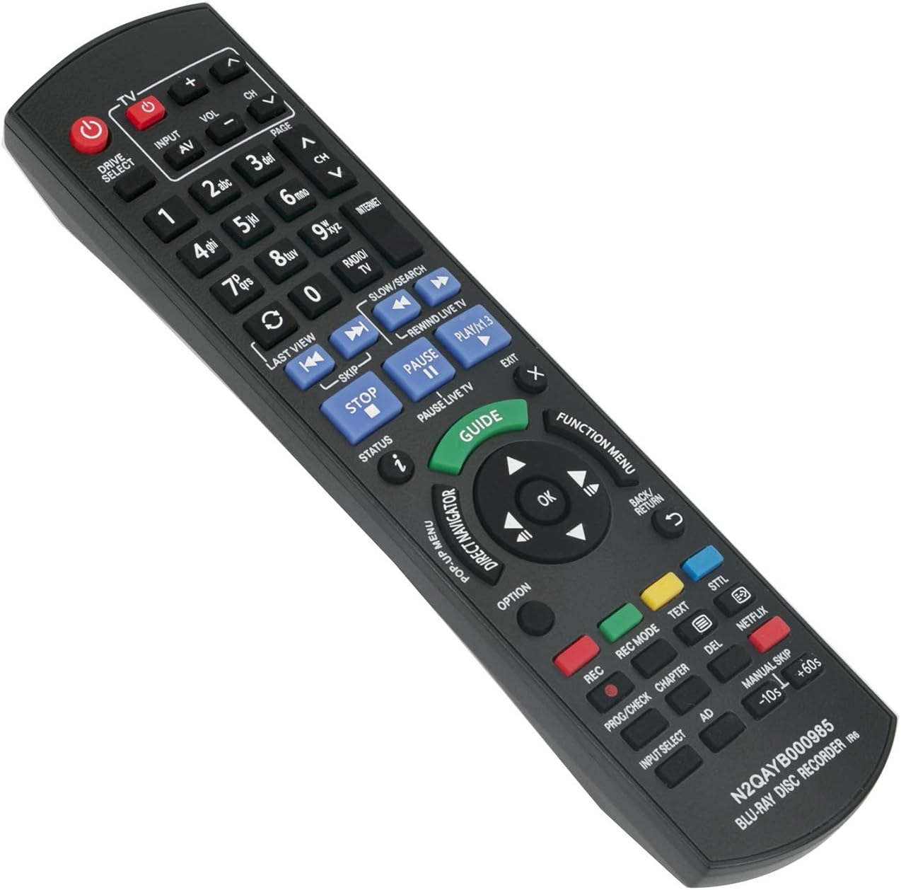 VINABTY N2QAYB000985 Replacement Remote Control Fit for Panasonic Blu ...