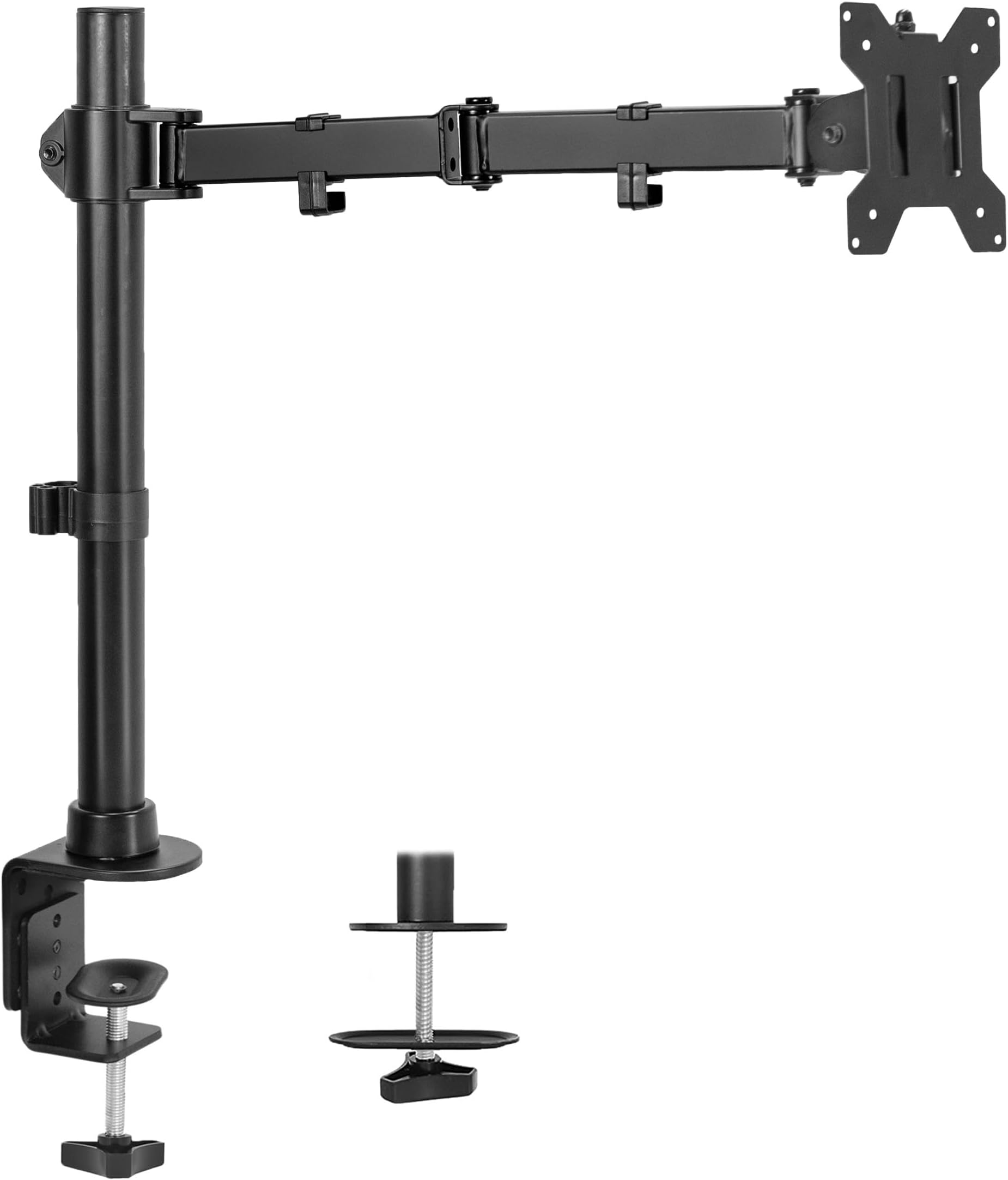 VIVO Single Monitor Desk Mount, Extra Tall Fully Adjustable Stand for 1 ...
