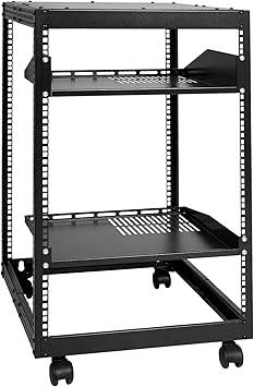 Amazon.com: VEVOR 15U Open Frame Server Rack, 23''-40'' Adjustable ...