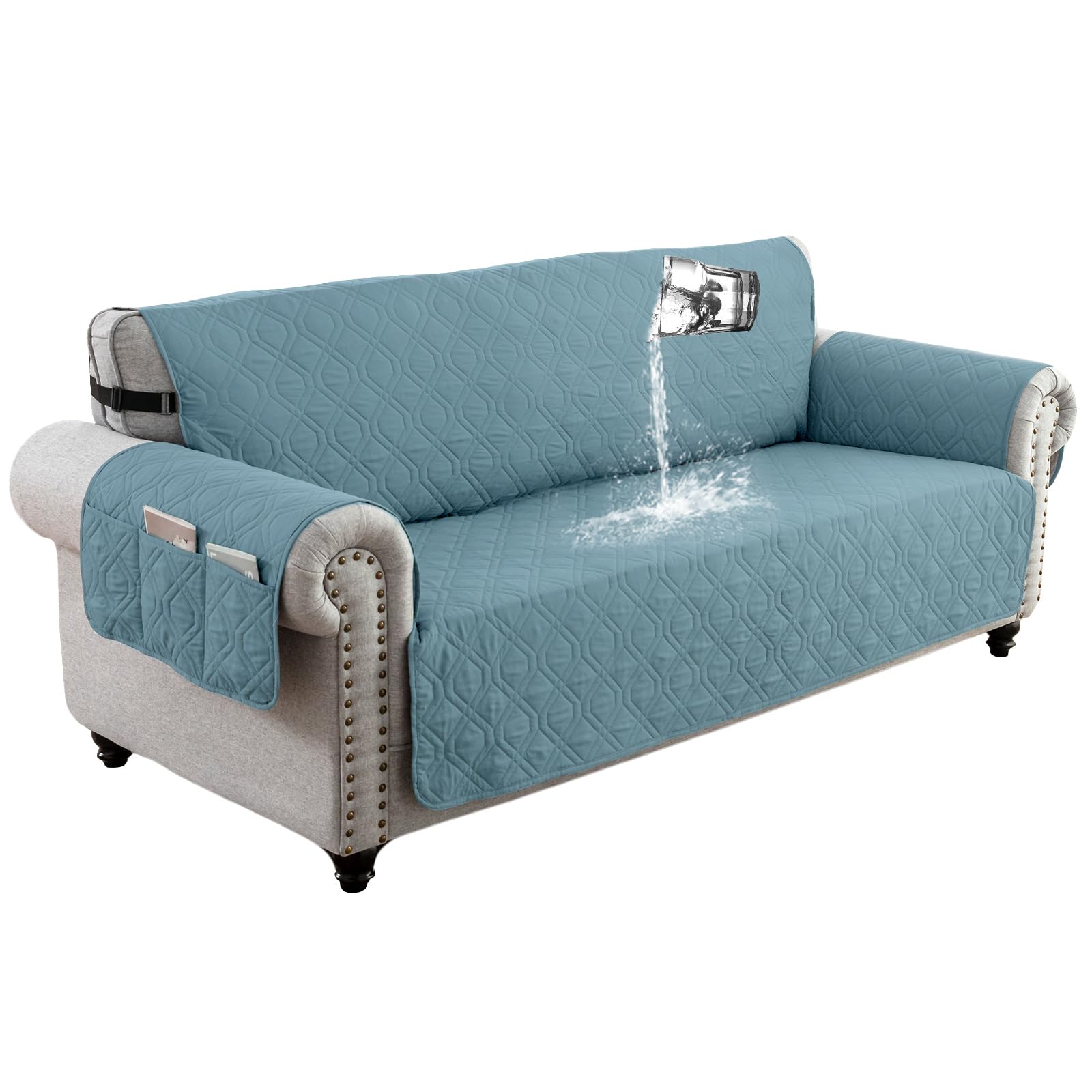 DSechcrsL Sofa Cover 3 Seater, 100% Waterproof and Non-Slip Sofa ...