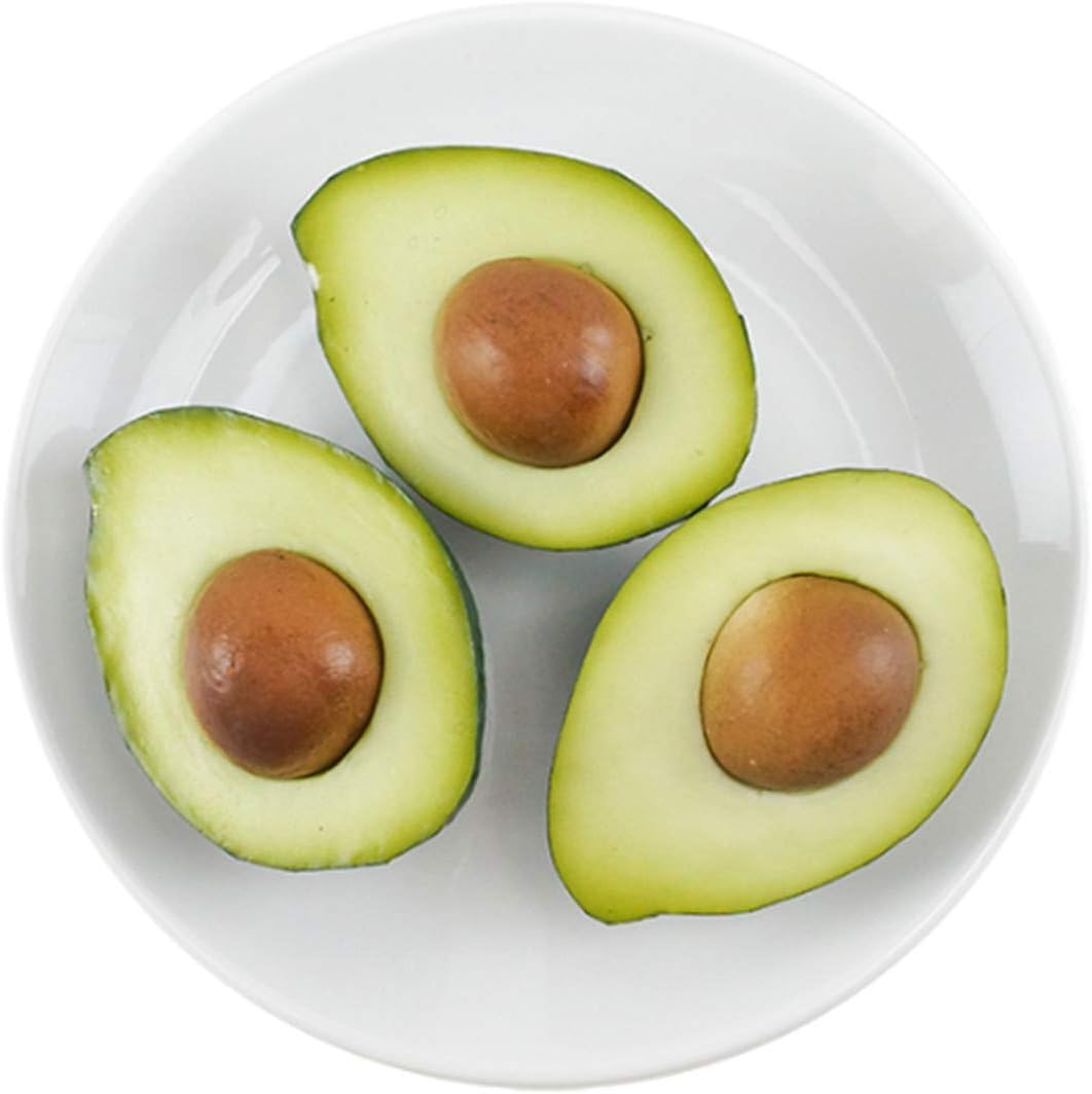 Amazon.com: Skyseen 3Pcs Artificial Avocado Half Fake Fruit Home Party ...