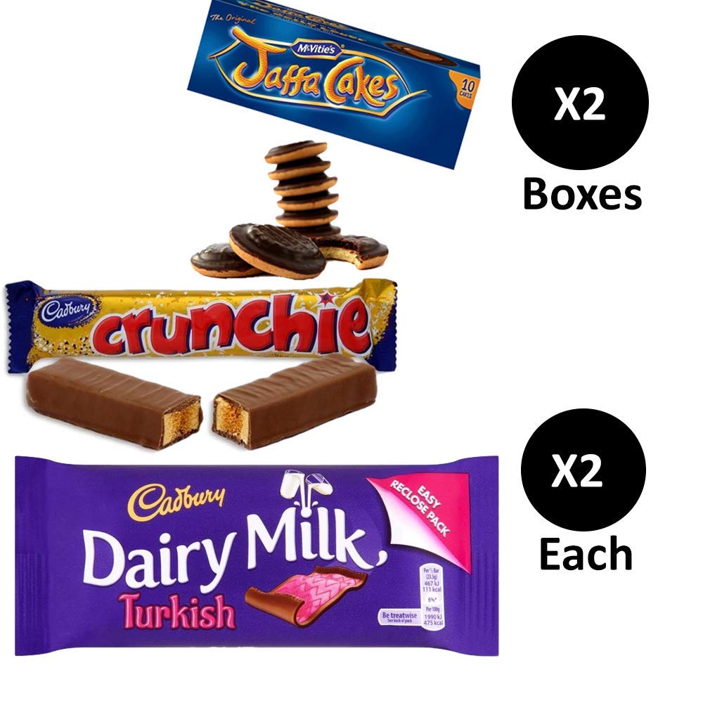 Mcvities Jaffa Cakes Two Boxes Cadburys Crunchie And Cadbury Dairy ...