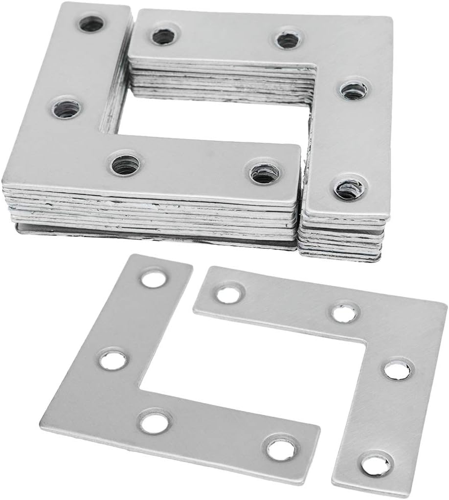 Amazon.com: Sscon 20Pcs Stainless Steel Flat L Shape Repair Brackets ...