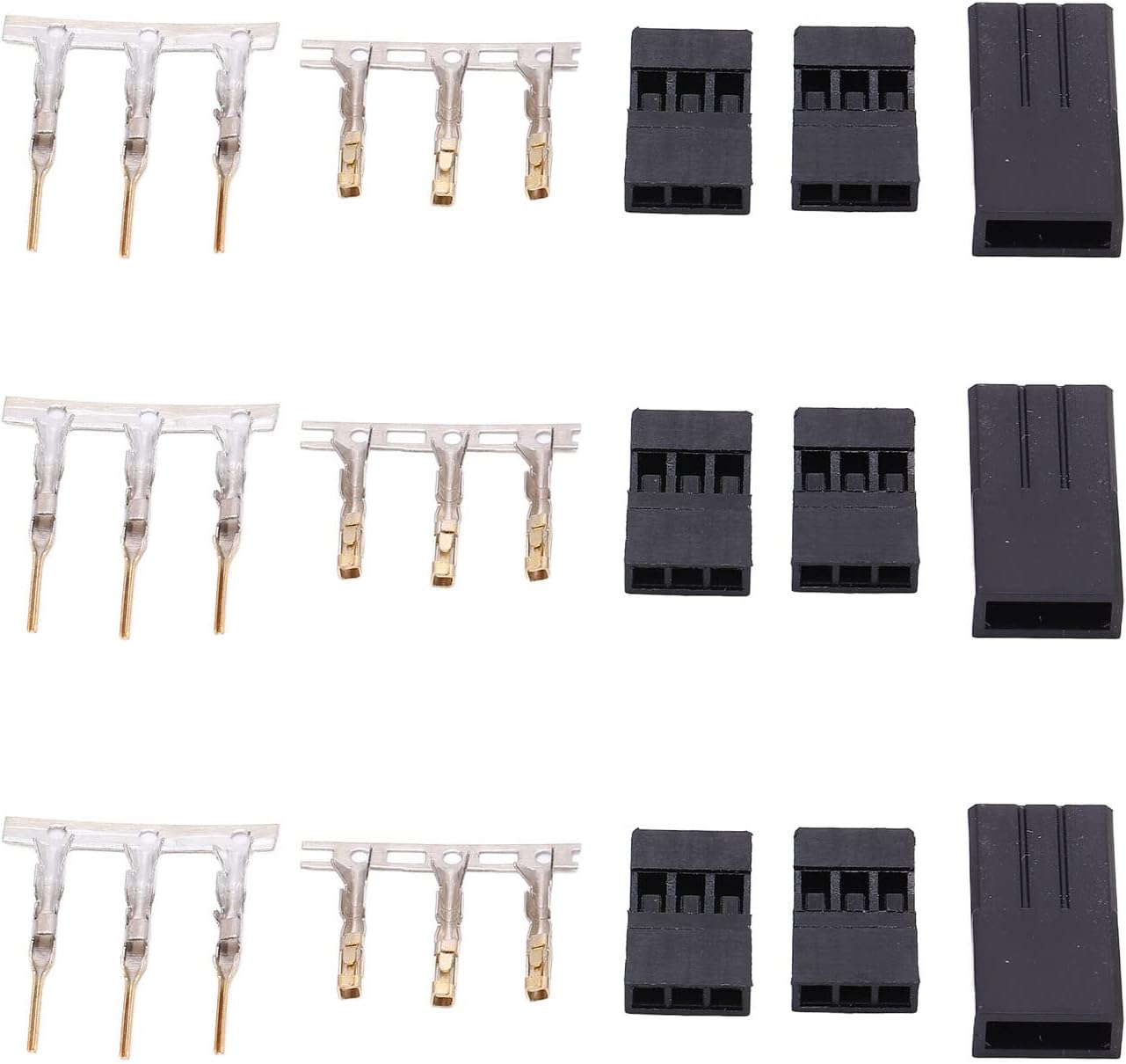 Amazon.com: Crimp Pin Kit, Integrated High Performance Gold Plated Male ...