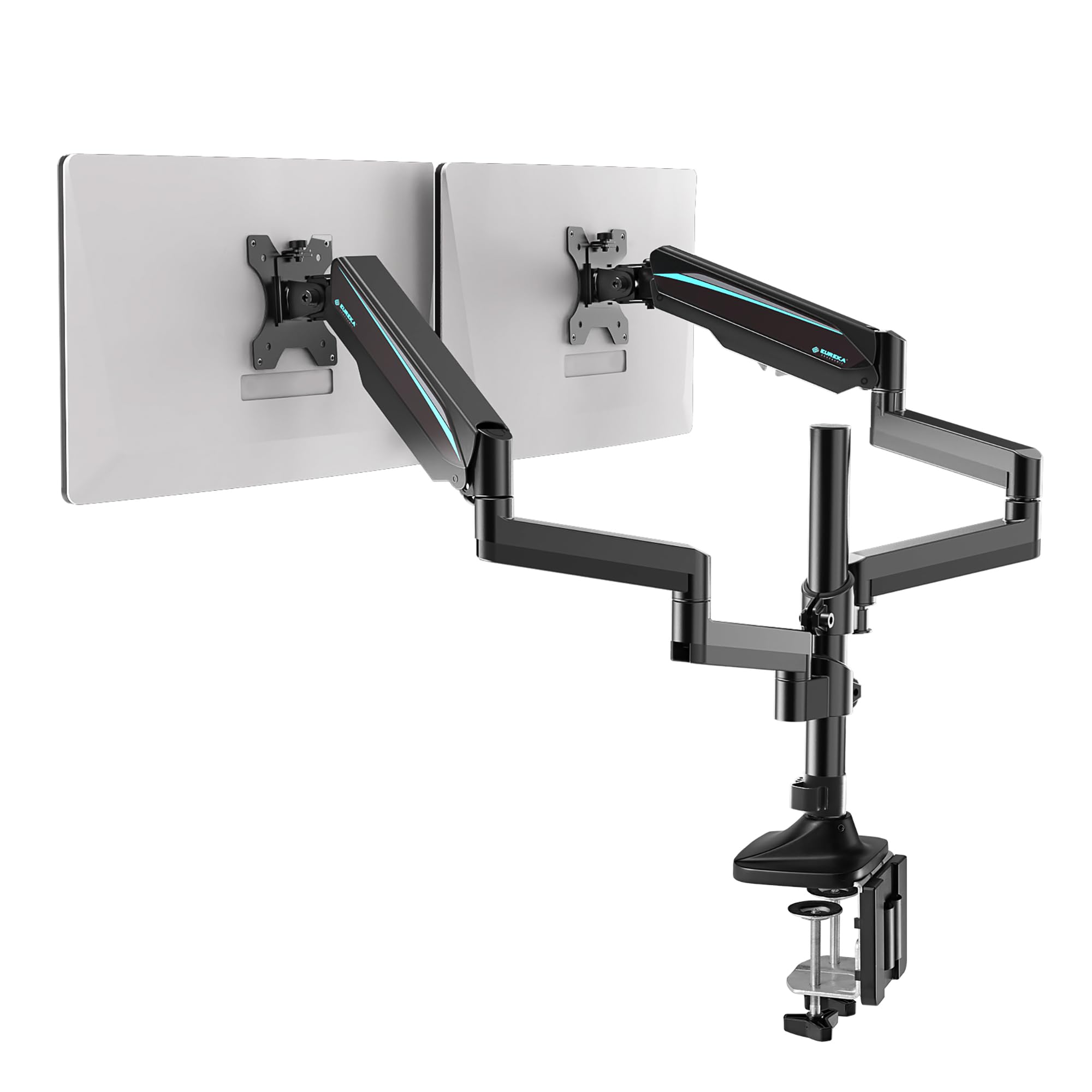EUREKA ERGONOMIC Dual Monitor Stand, Ergonomic Adjustable Spring ...