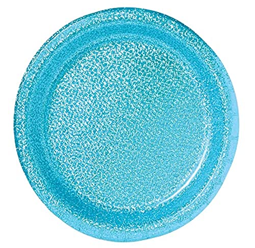 Round Prismatic Plates - 6.5'' | Caribbean Blue | 8 Pcs. | Amazon price ...