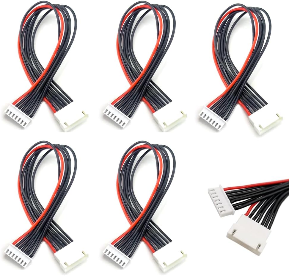 Amazon.com: JST-XH 6S Balance Plug Extension Lead Wire 22AWG 200mm ...