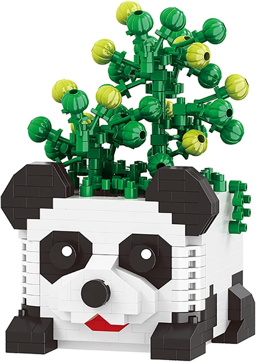 Larcele Micro Building Blocks Set, Dog and Flower, DIY Mini 3D Building ...