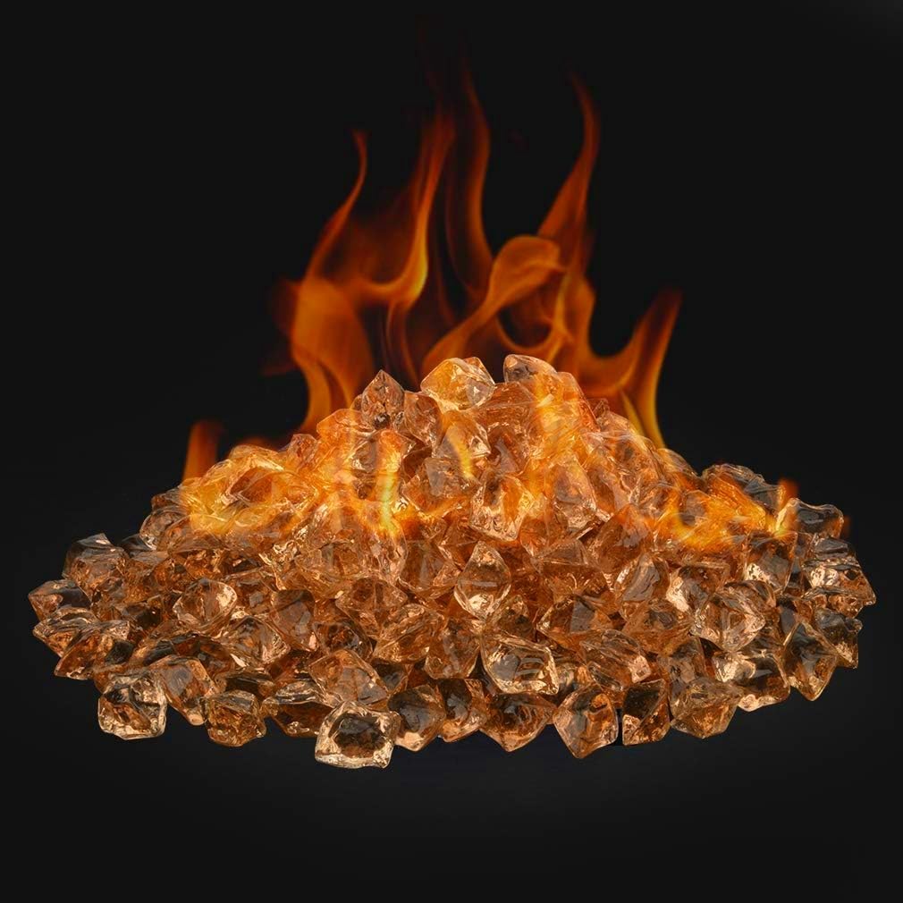 Amazon.com: Mr. Fireglass 1/2-Inch Polygon Fire Glass for Fireplace ...