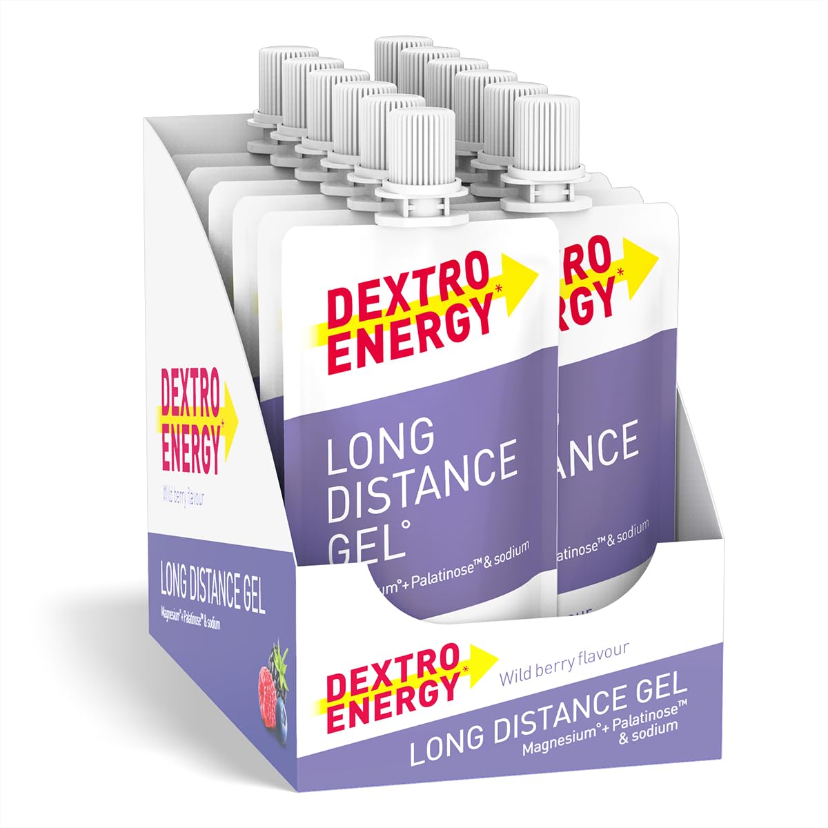 DEXTRO ENERGY LONG DISTANCE GEL WILDBERRY + MAGNESIUM + NATRIUM ...