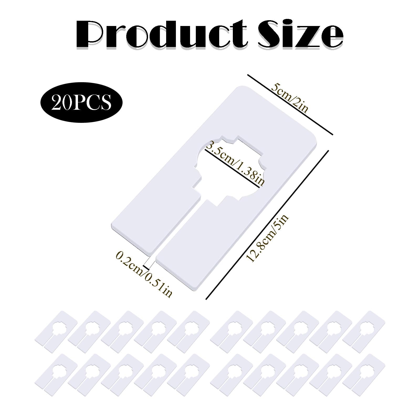 ZPLASK 20 PCS Wardrobe Dividers, White Wardrobe Divider, Rectangle ...
