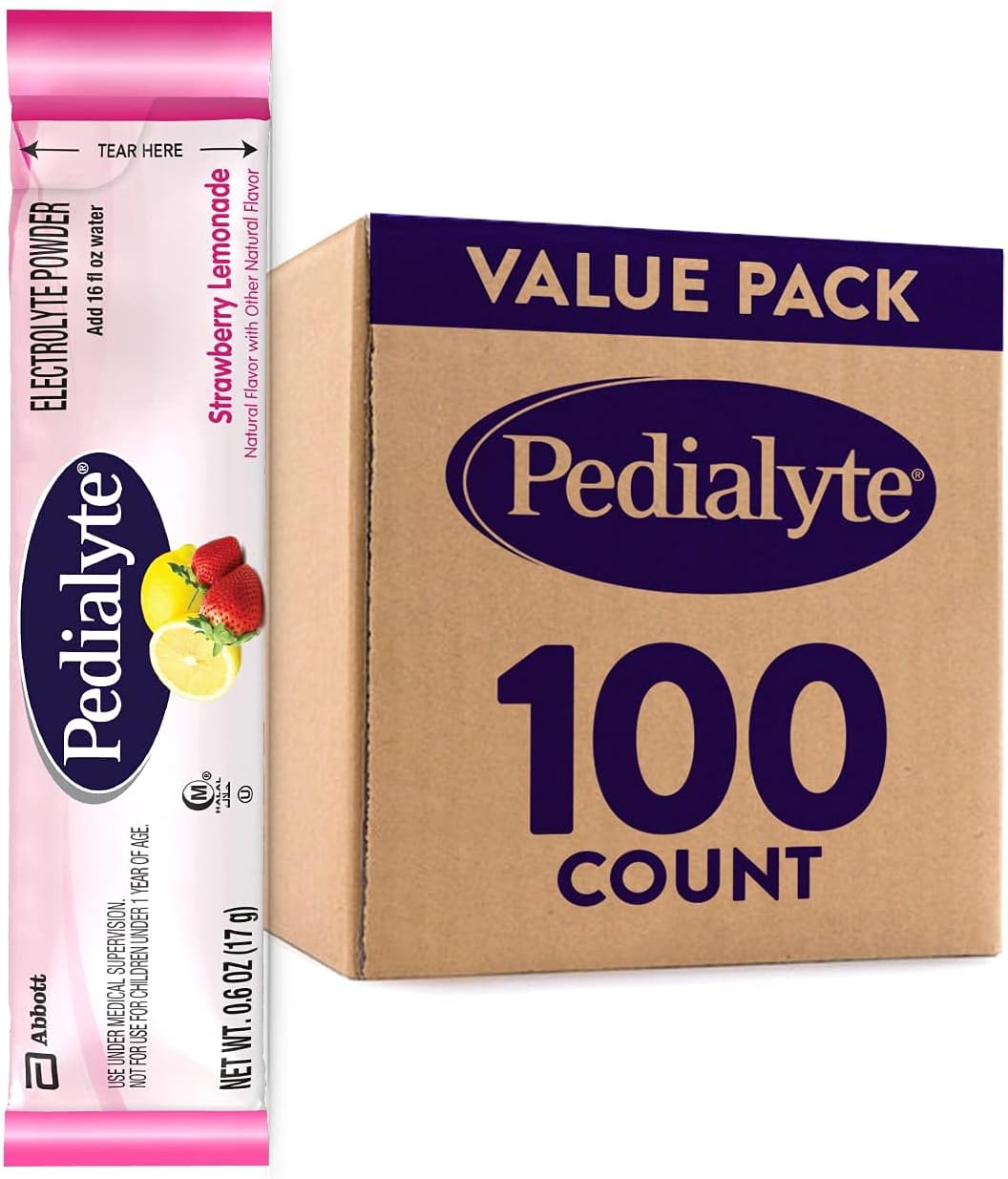 Amazon.com: Pedialyte Electrolyte Powder Packets, Strawberry Lemonade ...