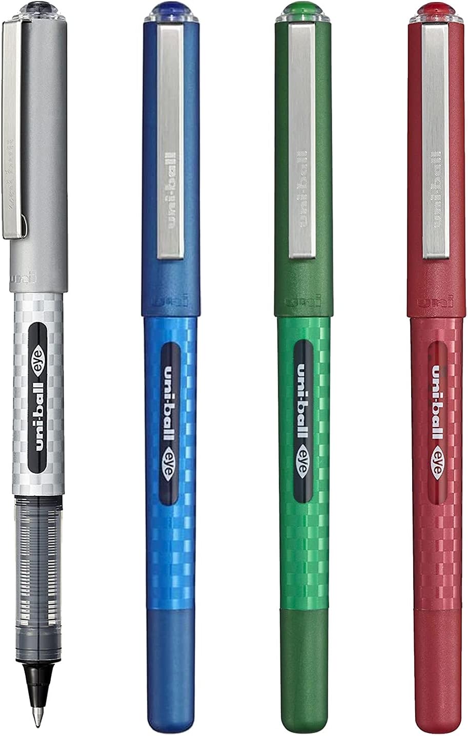 uni-ball UB-157D Liquid Ink Rollerball Pens - 0.7mm - Pack of 4 - Black ...