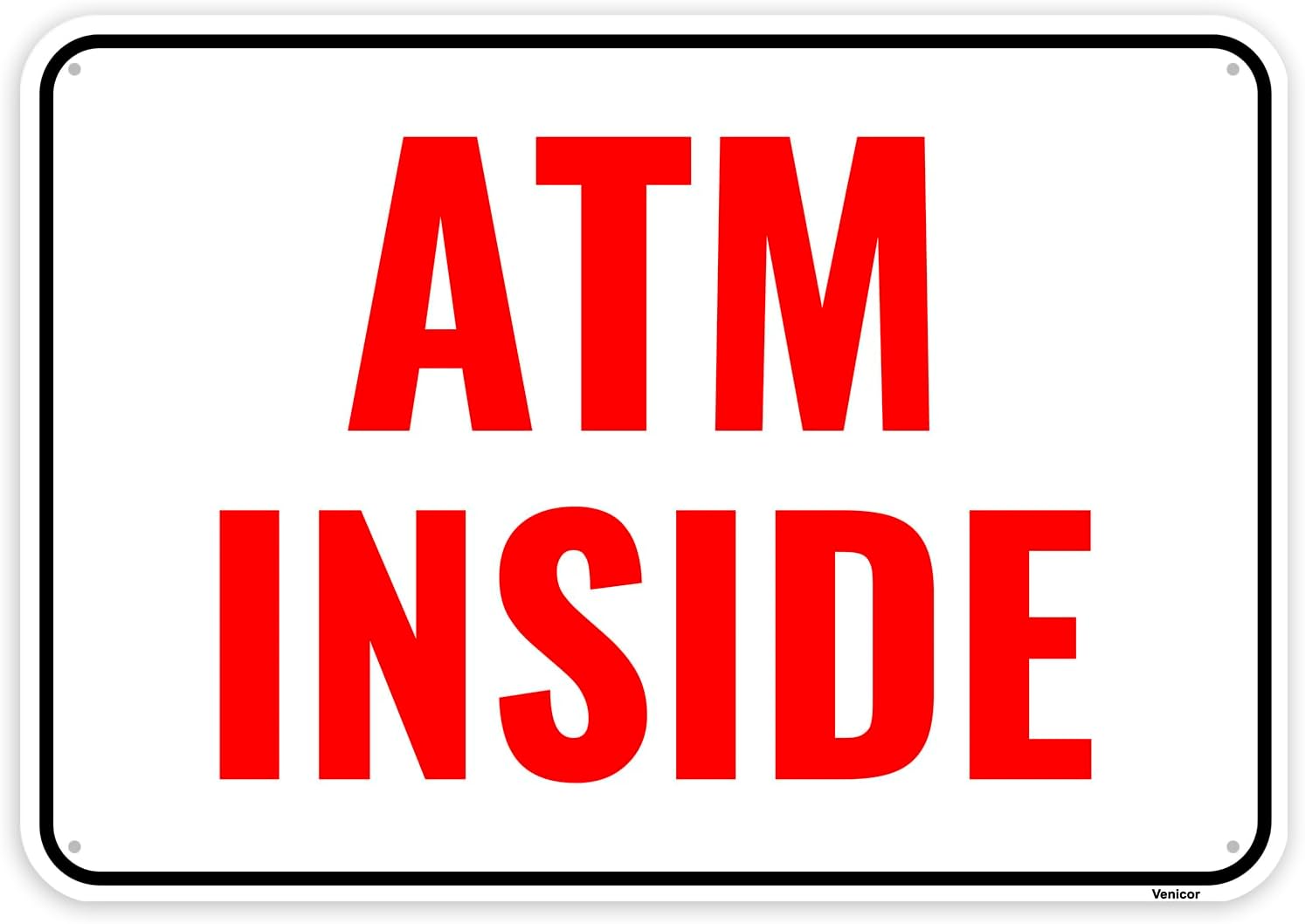 Amazon.com : ATM Inside Business Decal Sticker Retail Store Sign 9.5 X ...