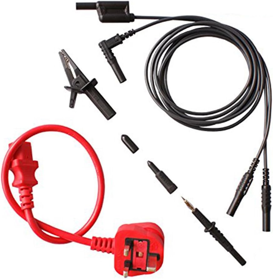 LDM004 Earth Bond & Continuity Test Leads with IEC Lead for PAT Testing ...