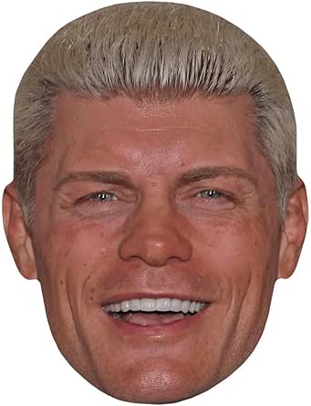 Amazon.com: Cody Rhodes (Smile) Celebrity Mask, Flat Card Face, Fancy ...